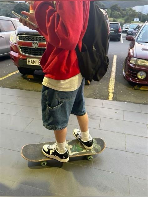 Summer Jorts Cool Outfits Skate Vibes Street Fashion Men Streetwear