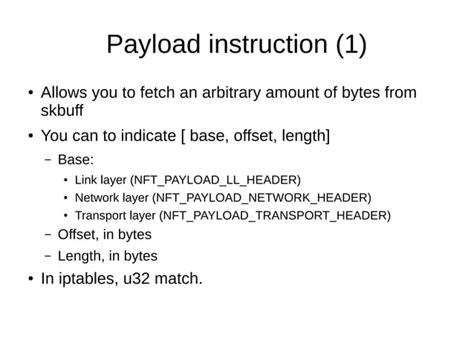 Nftables Linux Procesamiento De La Capa 7 Ppt