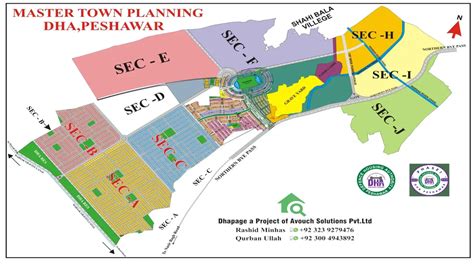 Dhapage Sector H Phase1 Dha Peshawar Map