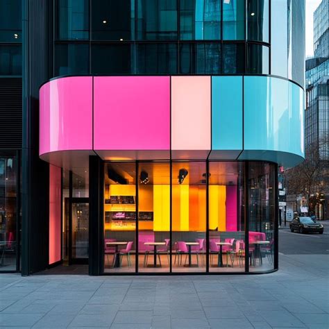 아이닷idot 인테리어 상업인테리어 인테리어컨셉 인테리어디자인 On Instagram ️designed By Idot 블랙 외벽에 컬러풀한 포인트 🎨 어둡고