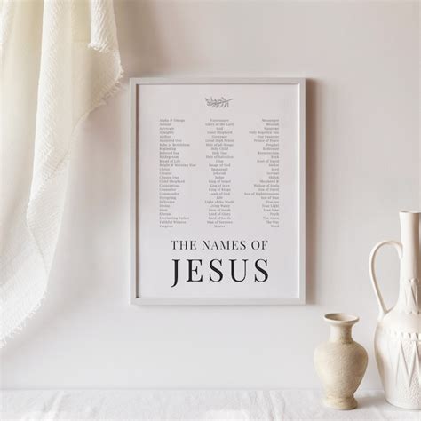 Names Of Jesus Etsy