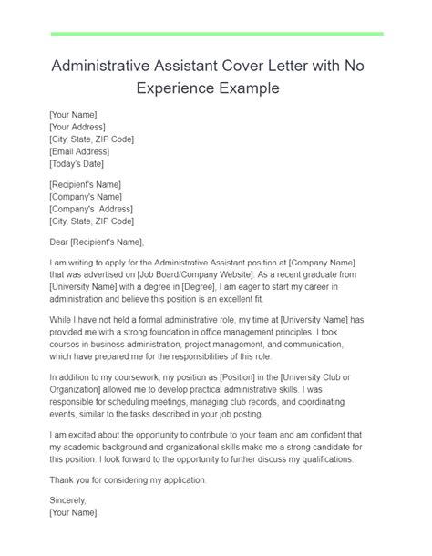 24 Administrative Assistant Cover Letter Examples To Download