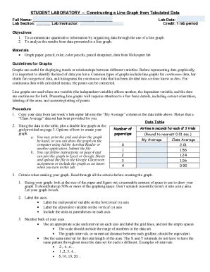 Fillable Online Graphs Data Tables In The Science Lab Background Fax Email Print PdfFiller