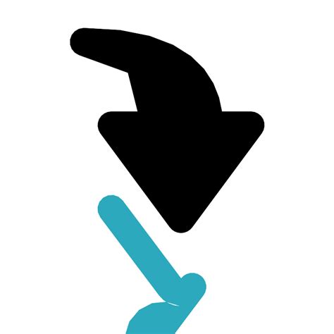 Curve Arrow Down 3 Vector SVG Icon SVG Repo