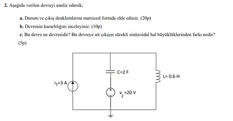 by analyzing the circuit given below a obtain the