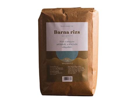 Valoryz Barna Rizs 1 Kg Magyar Rizs Multi Vitamin Webáruház és Bio