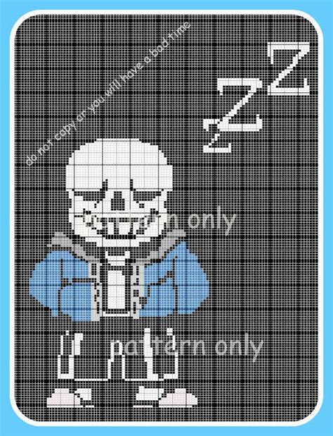Pattern Only Undertale Lazy Bones Sans The By Forevertangledinyarn