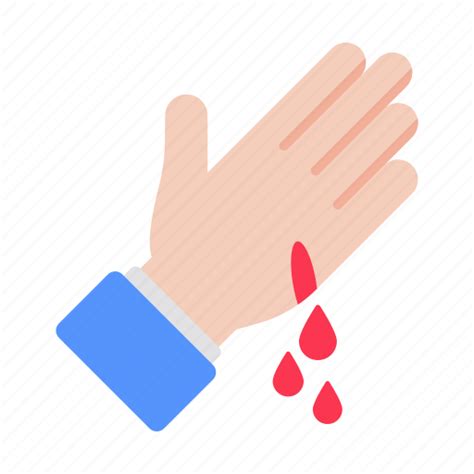 Hand Bleeding Wound Cut Medical Treatment Icon Download On