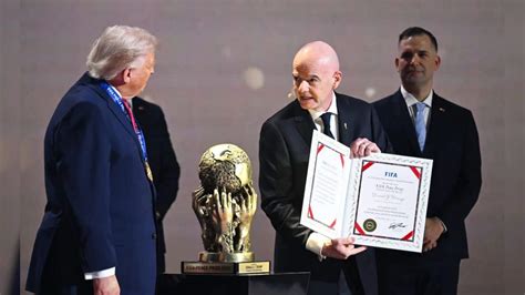 Fifa Awards First Ever Peace Prize To Trump During World Cup Draw Ceremony
