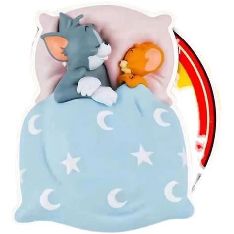 Disney Sleeping Tom And Jerry Figure Figurine Cake Car Ornament Toy Decor