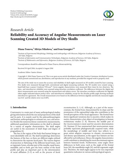 pdf reliability and accuracy of angular measurements on laser