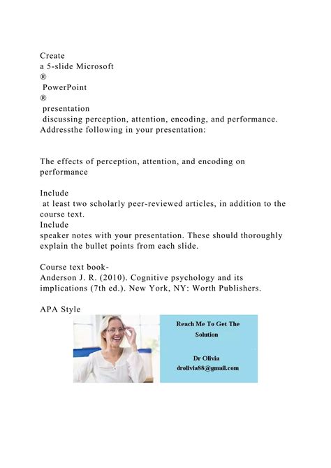 Create A 5 Slide Microsoft® Powerpoint® Presentation Disdocx