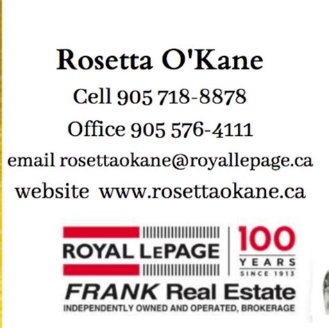 Rosetta Okane Real Estate Representative Whitby On
