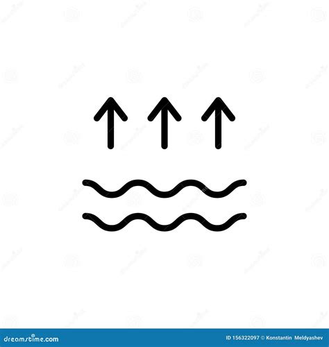Evaporation Sea Water Icon Simple Thin Line Outline Illustration Of Water Icons For Ui And
