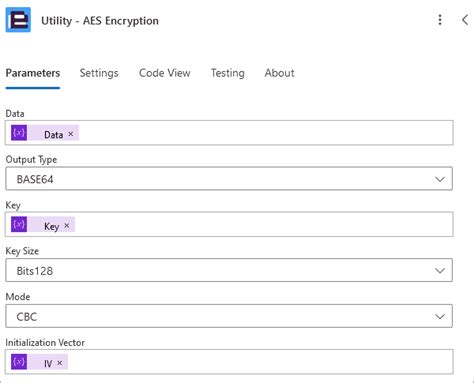 Utility Aes Encryption Encodian Customer Help