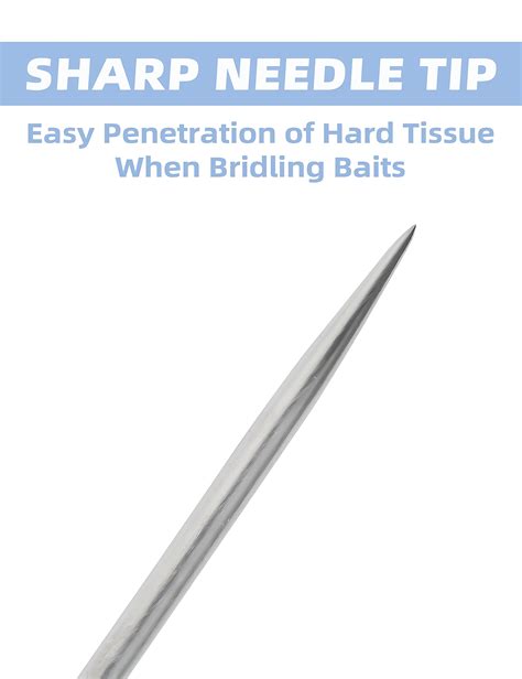 Bluewing Bait Rigging Needles 4in Stainless Steel For Saltwater And Freshwater