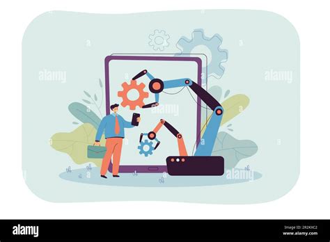 Artificial Intelligence Replacing Human Resources Stock Vector Image And Art Alamy