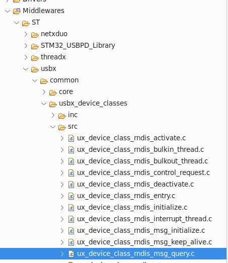Solved Usb Device Rndis Linux Drivers Stmicroelectronics Community