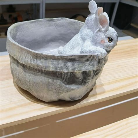 A0na Rabbit Flower Pot Succulent Planter Garden Po Vicedeal