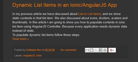 Dynamic List Items In An Ionic AngularJS App App Ionic App Development