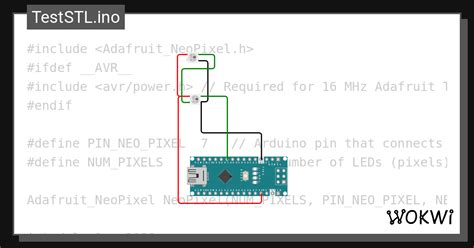 NeoPixel Test Wokwi ESP32 STM32 Arduino Simulator