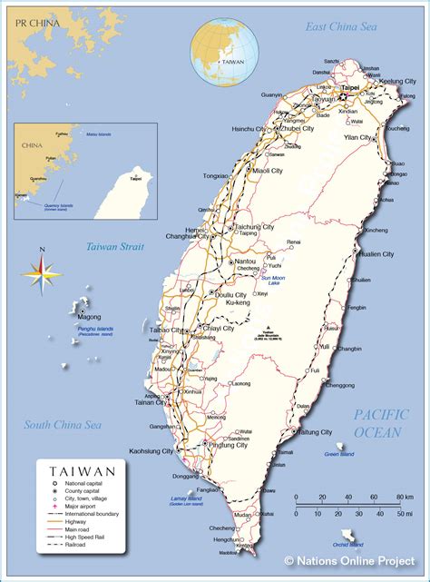 Political Map Of Taiwan Nations Online Project