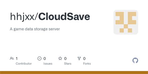 Github Hhjxxcloudsave A Game Data Storage Server
