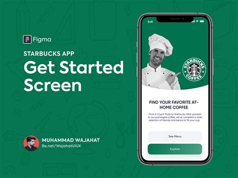 starbucks app ui uplabs ui challenge ui ux design behance