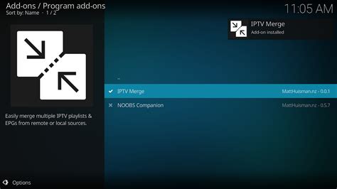 IPTV Merge Kodi Add On