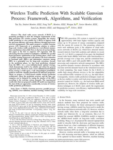 Wireless Traffic Prediction With Scalable Gaussian Process Framework Algorithms And Verification