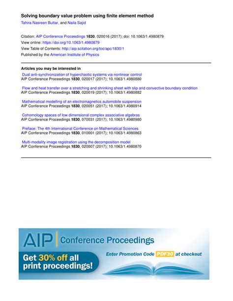 Pdf Solving Boundary Value Problem Using Finite Element Method
