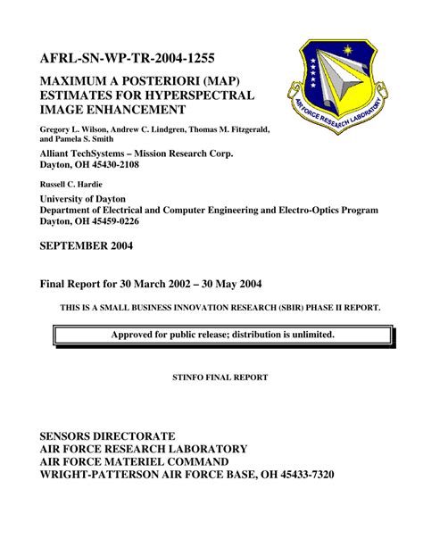 Pdf Maximum A Posteriori Map Estimates For Hyperspectral Image