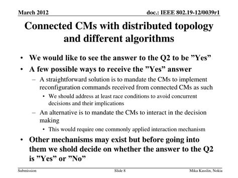Ppt Coexistence Of Cms With Different Decision Making Algorithms