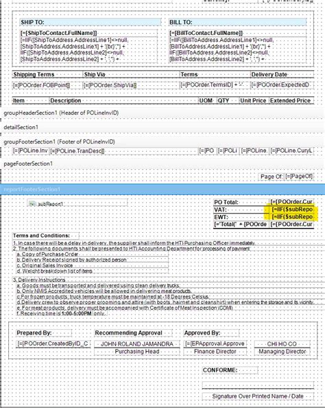 PO Tax Amount In Report Community