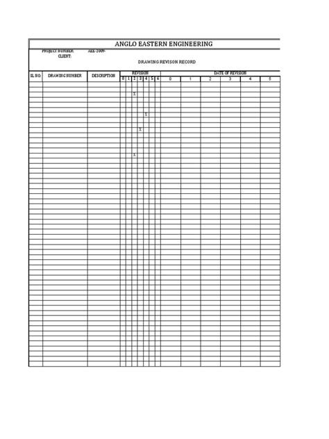 drawing revision control pdf
