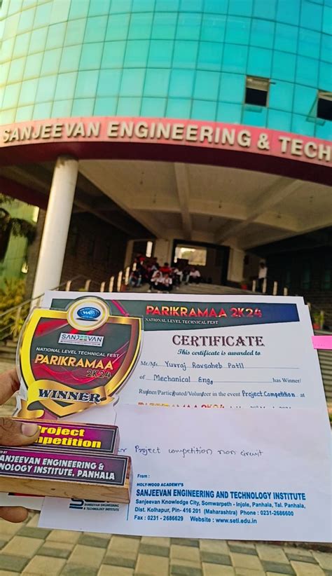 Yuvraj Patil On Linkedin Proud To Have Been Awarded 1st Place In The