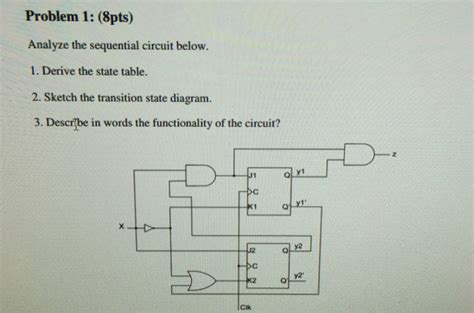 Solved Problem Pts Analyze The Sequential Circuit Chegg