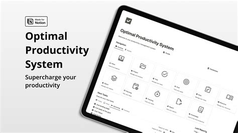 Notion Optimal Productivity System For By Eazypath Productivity Notion Template