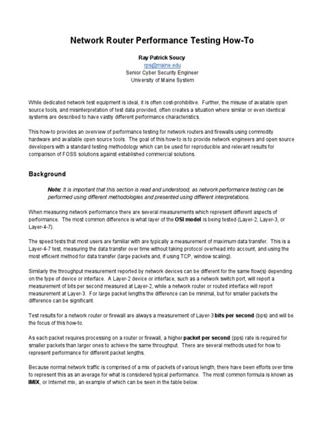 network performance testing pdf transmission control protocol