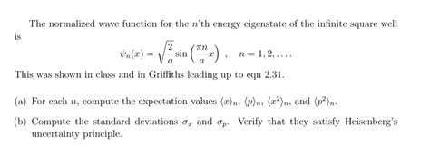 Solved The Normalized Wave Function For The N′ Th Energy