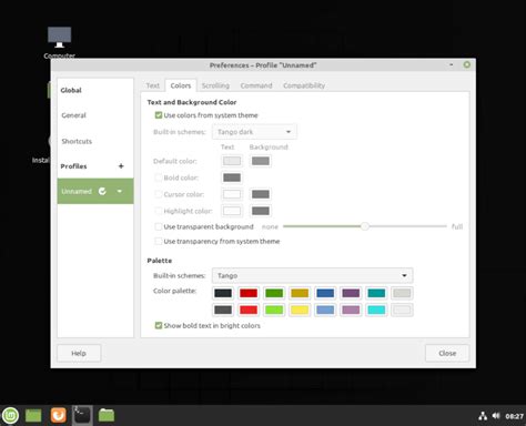 How To Disable The Transparent Terminal Background In Linux Mint