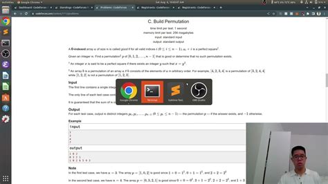 Screencast Of 7th Place In Codeforces Round 812 Div 2 Youtube