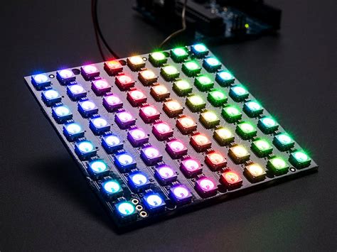Adafruit Neopixel Neomatrix 8x8 64 Rgb Led Pixel Matrix