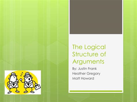 PPT The Logical Structure Of Arguments PowerPoint Presentation Free Download ID 2473665