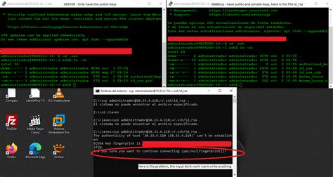 problem with scp between windows and ubuntu r servers