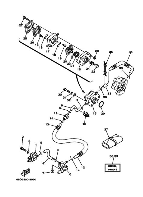 Yamaha Outboard Parts F4 Mhs L F4a 68d Europe 150 4 Hp 2003