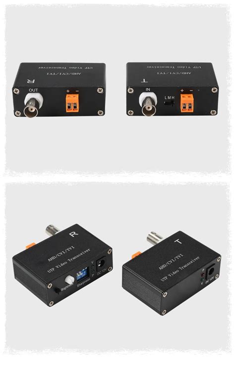 5mp Twisted Pair Cctv Video Balun Active Transceivers 2500ft Distance