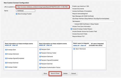 configuring docusign for electronic signing flexidocs document