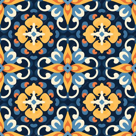 Premium Ai Image Azulejo Seamless Texture Pattern Tile