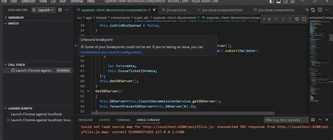unbound breakpiont · issue 176468 · microsoft vscode · github
